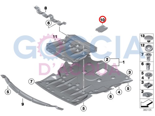 Genuine BMW 1' 2' 3' 4' F20 F80 F82 Engine Under-Tray Service Cover ...