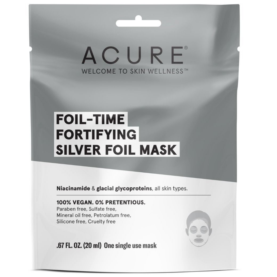 Acure Foil Time Fortifying Silver Foil Mask (1 Single Use Mask) | eBay