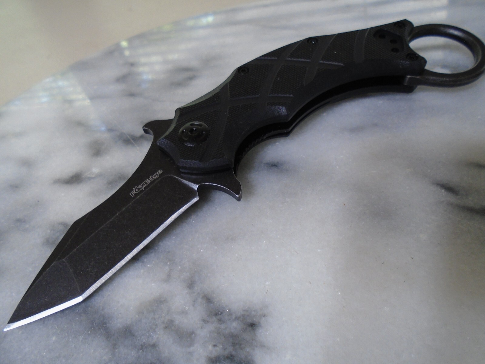 Fox Edge Emerson Wave Ball Bearing Pivot Pocket Knife Tanto Karambit FE ...