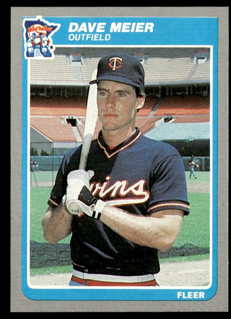 1985 Fleer #285 Dave Meier Rookie Minnesota Twins | eBay