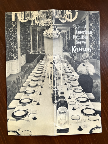 MCM Kahlua 1950s/60s Drink Recipe Booklet, Typical Families Serve | eBay