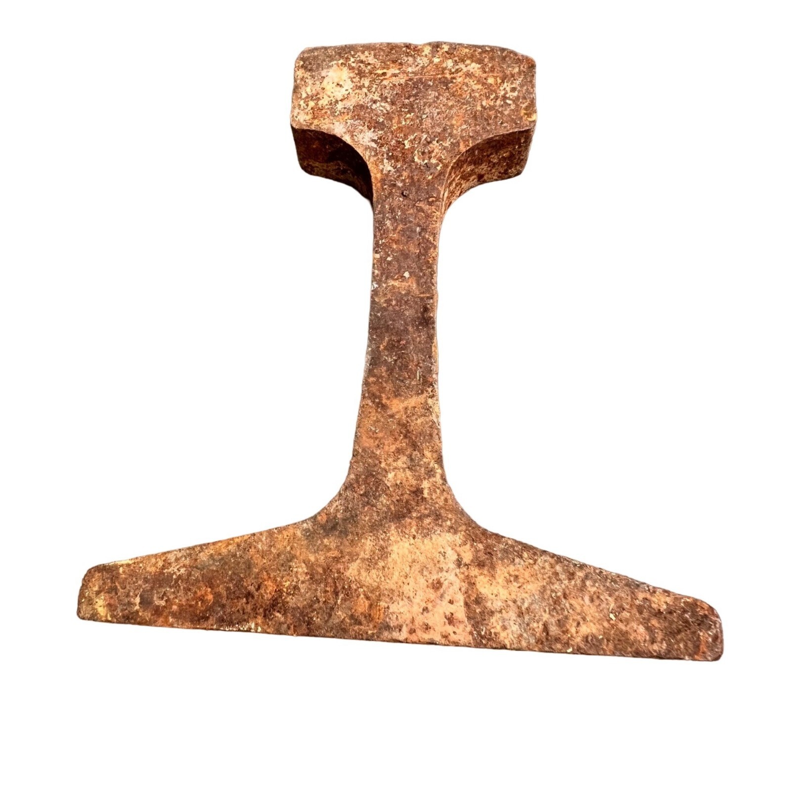 Vintage Railroad Track Hardware T Rail Rusty Metal Industrial ...