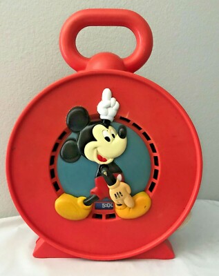 VINTAGE MICKEY MOUSE 1981 SEE AND SAY CLOCK DISNEY TALKING CLOCK MATTEL ...