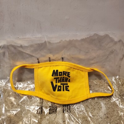 🔥 More Than a Vote Face Mask - Yellow 🔥 Limited Edition NTWRK 2020 ⚡ ...