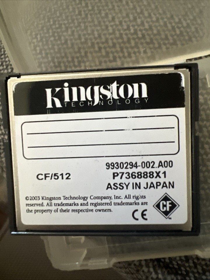 Kingston 512MB CompactFlash Digital Memory Card CF/512 | eBay