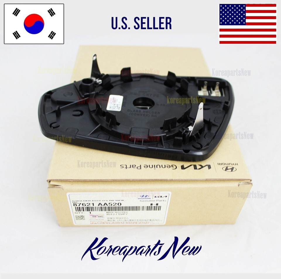 Mirror GLASS + Holder Right PASSENGER HTD + BSD ⭐OEM⭐ Hyundai Elantra ...