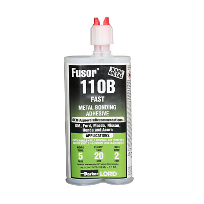 210ml LORD Fusor Metal Panel Bonding Adhesive Fast 110B - Auto Body ...