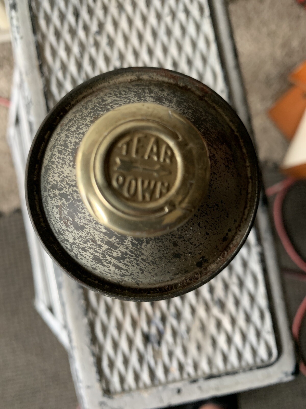 Vintage Heet Gas Line Antifreeze Cone Top Oil Can Poison Skull ...