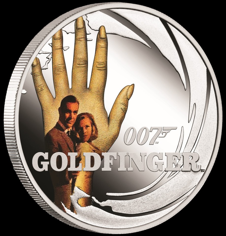7-COIN-SET JAMES BOND 007 SEAN CONNERY COLLECTION 6x0.5+1=4oz SILVER ...