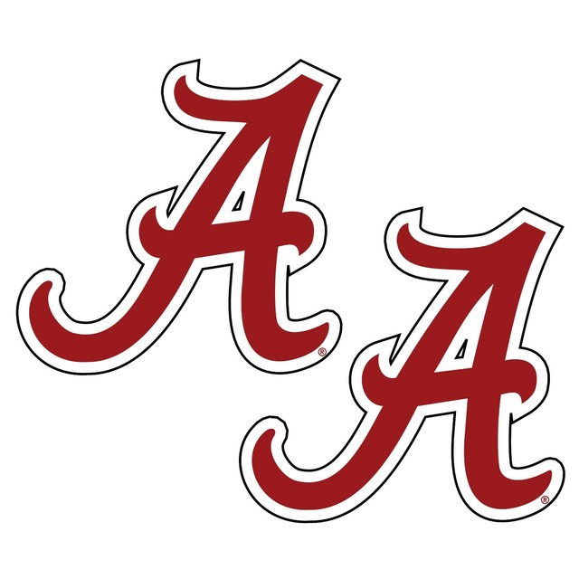 University of Alabama Script A 2" 2-pack Decal | eBay