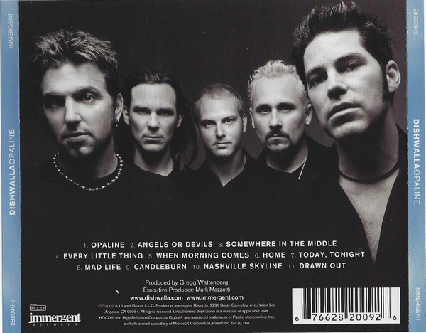 Opaline [Audio CD, 676628200926] Dishwalla 676628200926| eBay