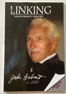 THE LINKING RING August 2011 Magic Magazine John Calvert | eBay