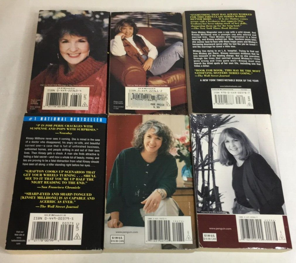 Lot of 24 Sue Grafton Complete Alphabet Series Kinsey Millhone Mystery ...