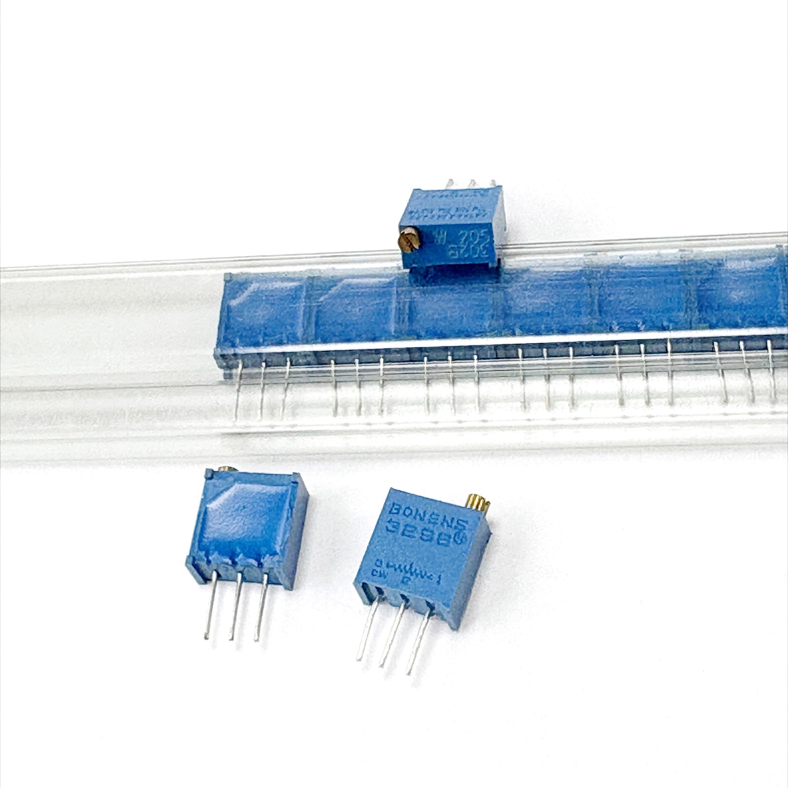 10PCS BOURNS 3296W-1-205LF Cermet Square Trimming Potentiometer 0.5W ...