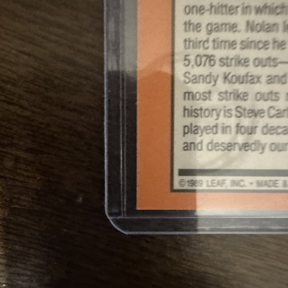 1990 Donruss Nolan Ryan King of Kings Front and Back ERROR CARD #665 On ...