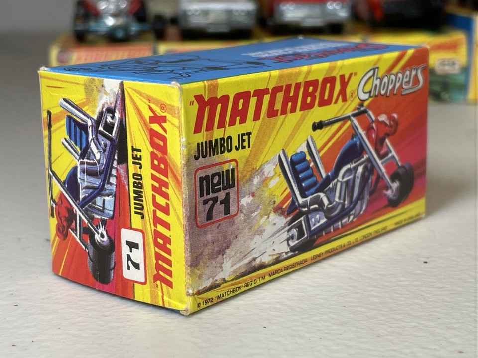 Jumbo Jet Chopper #71 MINT Matchbox Superfast Choppers MINT w/ Original ...