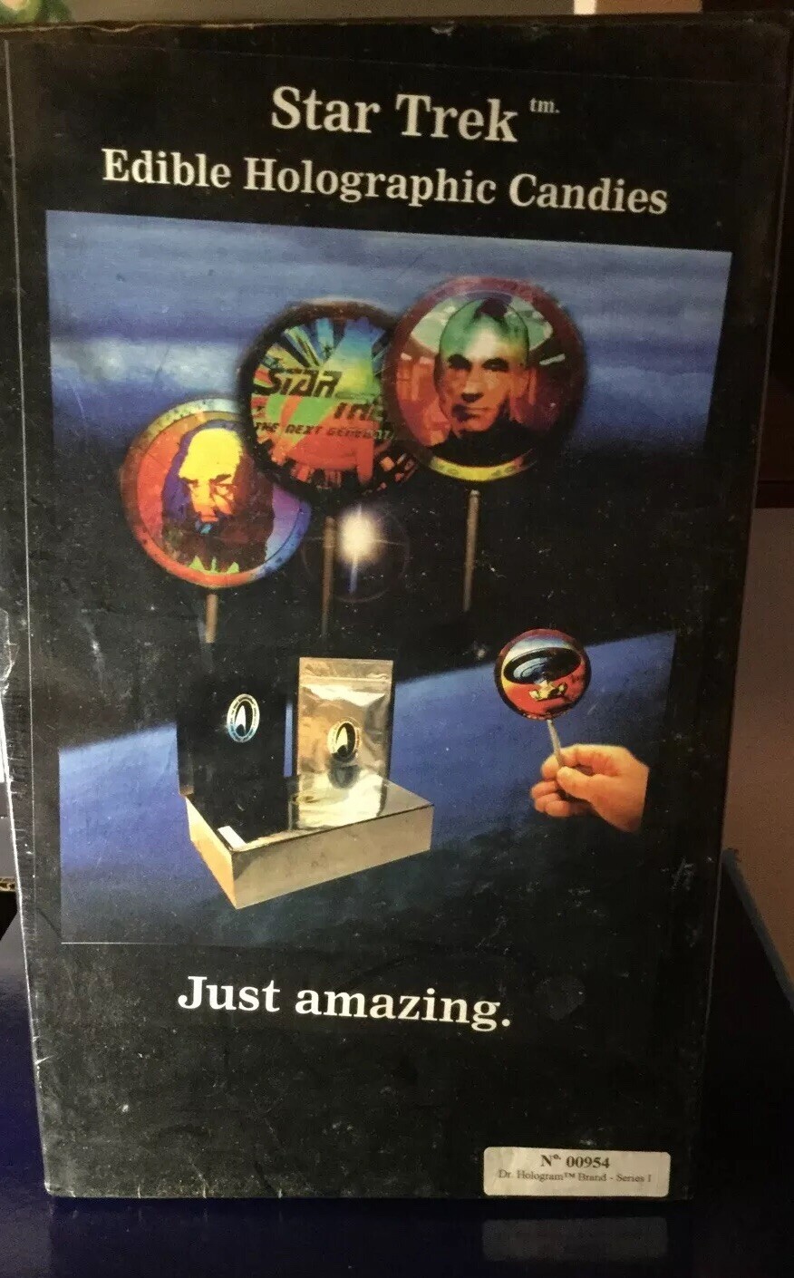 Star Trek Edible Holographic Candies Dr Hologram SEALED Suckers Rare ...