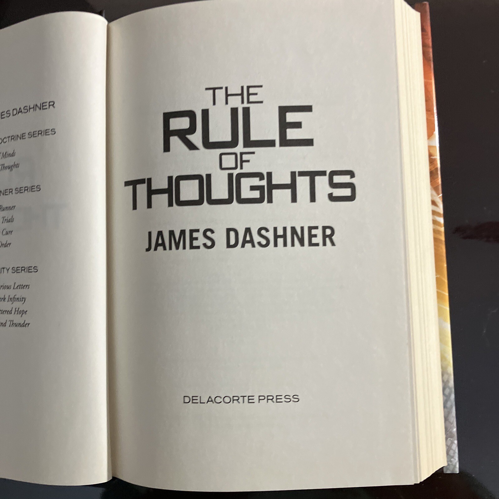 Rule of Thoughts (the Mortality Doctrine, Book Two) by James Dashner ...