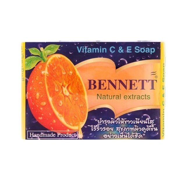 3 x BENNETT Soap Vitamin C & E Natural Extracts Anti-Aging Skin Soap ...