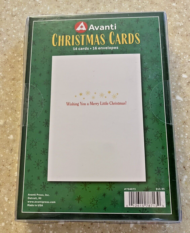 Avanti Christmas Cards - Cat with Red Bow NEW | eBay