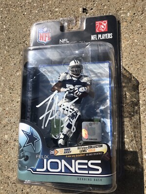MCFARLANE NFL 24 FELIX JONES Autographed GOLD COLLECTOR Level DALLAS ...