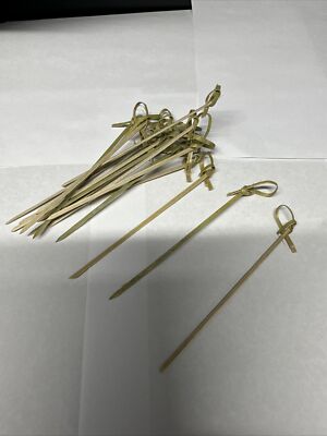 500pk Bamboo Loop skewers 12cm premium quality catering cocktail party ...