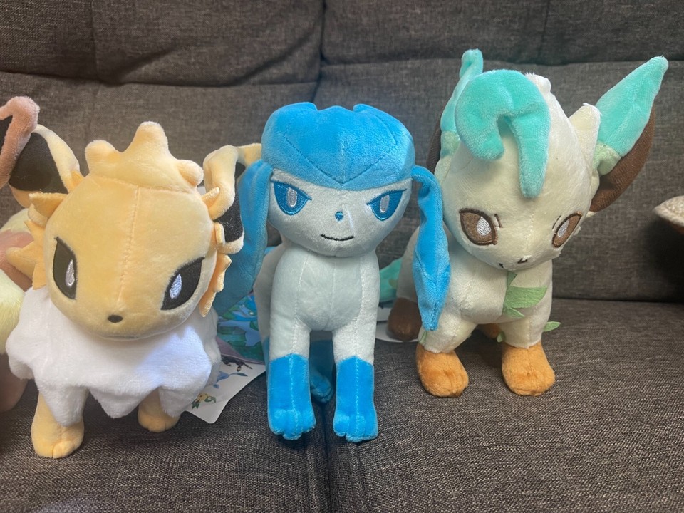 pocketman PCS Eevee Evolutions Plush Set of 9 - Limited Edition Plushie ...