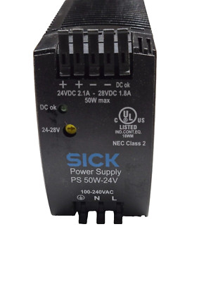 SICK POWER SUPPLY PS50W-24V 100-240VAC SURPLUS | eBay