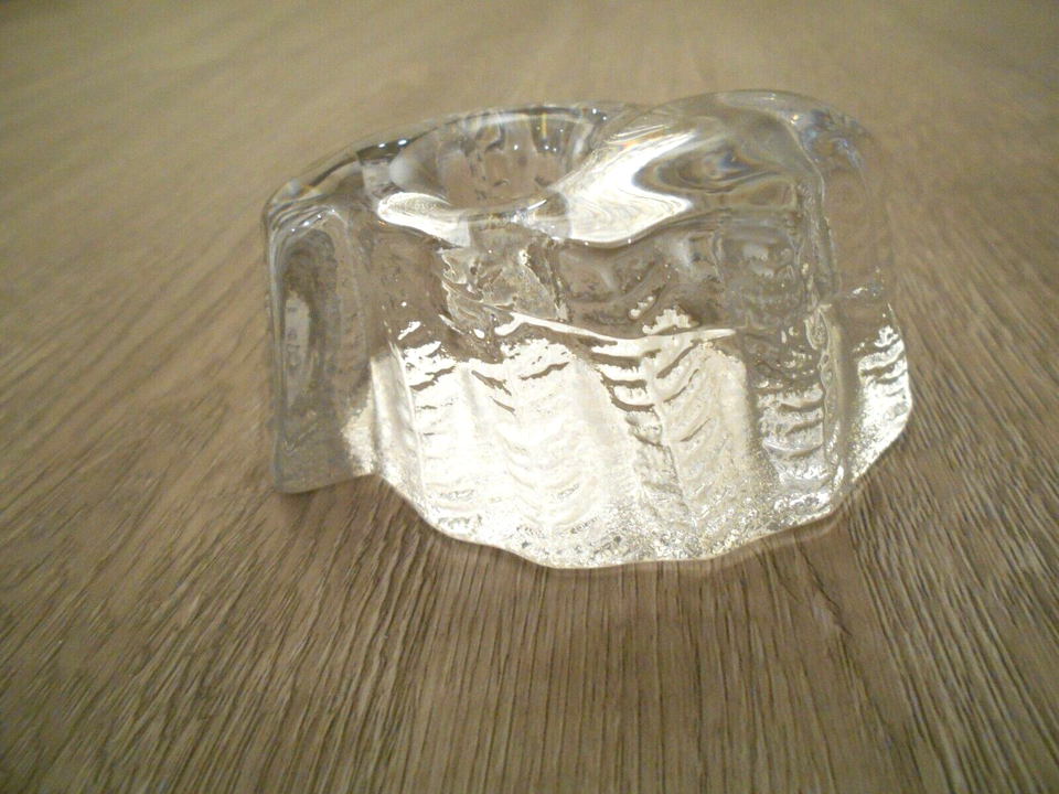 Galway Irish Crystal Fern Leaf Art Glass Candle Holder. | eBay UK