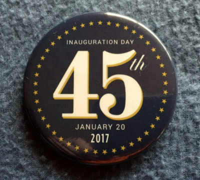 2017 DONALD TRUMP (OFFICIAL) INAUGURATION DAY (AUTHENTIC) BLUE PIN ...