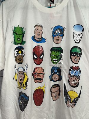 Marvel Comics Character BlockHead T-shirt Extra Large Brand New 2007 | eBay