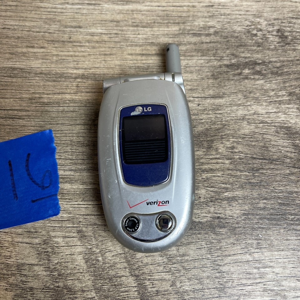 LG VX6000 Silver 120 x 160 Pixels 0.3MP Color Screen Verizon Flip ...