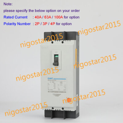 New CHNT DZ15LE-100/4901 3902 Circuit Breaker 40A 63A 100A 2P 3P 4P ...