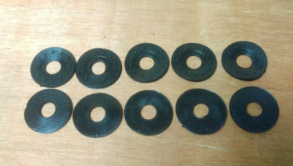 Lot of 100 - Black 1" Rubber Washer For Quartz Clock Movement ...