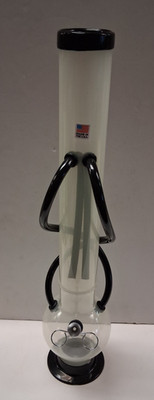 18" ACRYLIC PLASTIC DOUBLE CHAMBER BUBBLE WATER PIPE BONG PULL BOWL ...