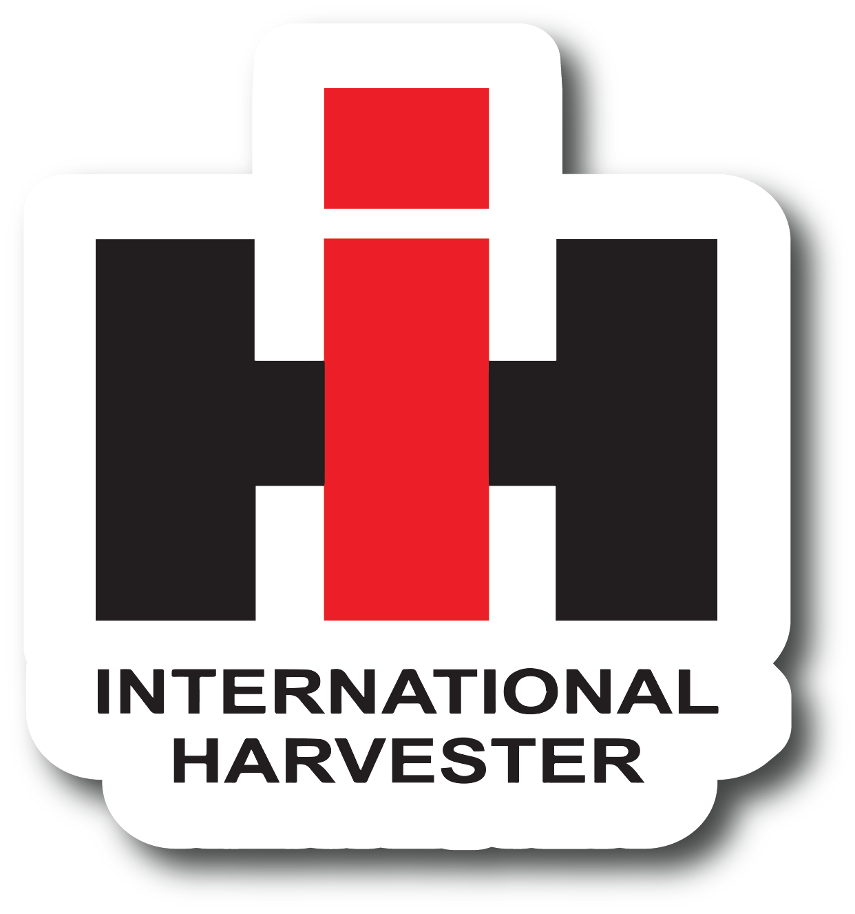 International Harvester Logo IH Vinyl Decal Laminated Sticker 4 inch to ...