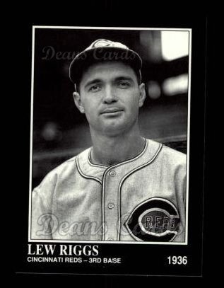 1992 Conlon #567 Lew Riggs Reds 8 - NM/MT | eBay