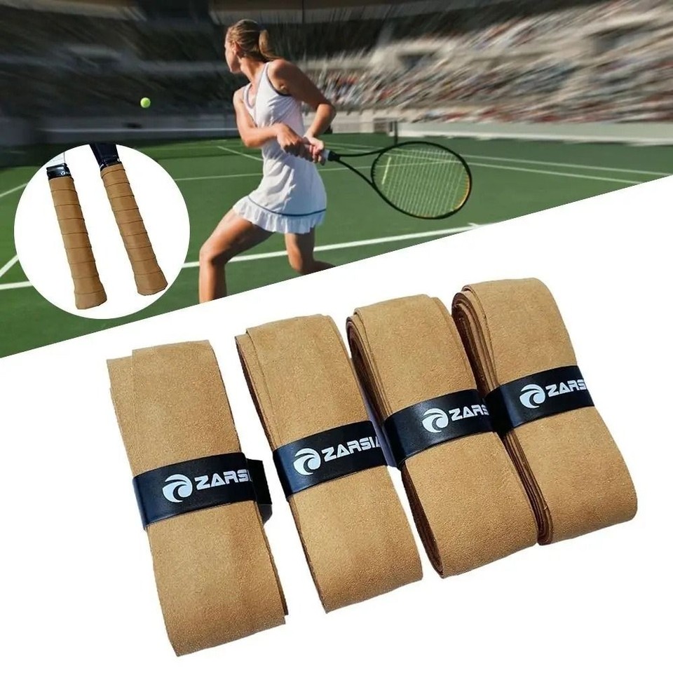 Artificial Leather Tennis Racket Grip Badminton Overgrip Handle Leather ...
