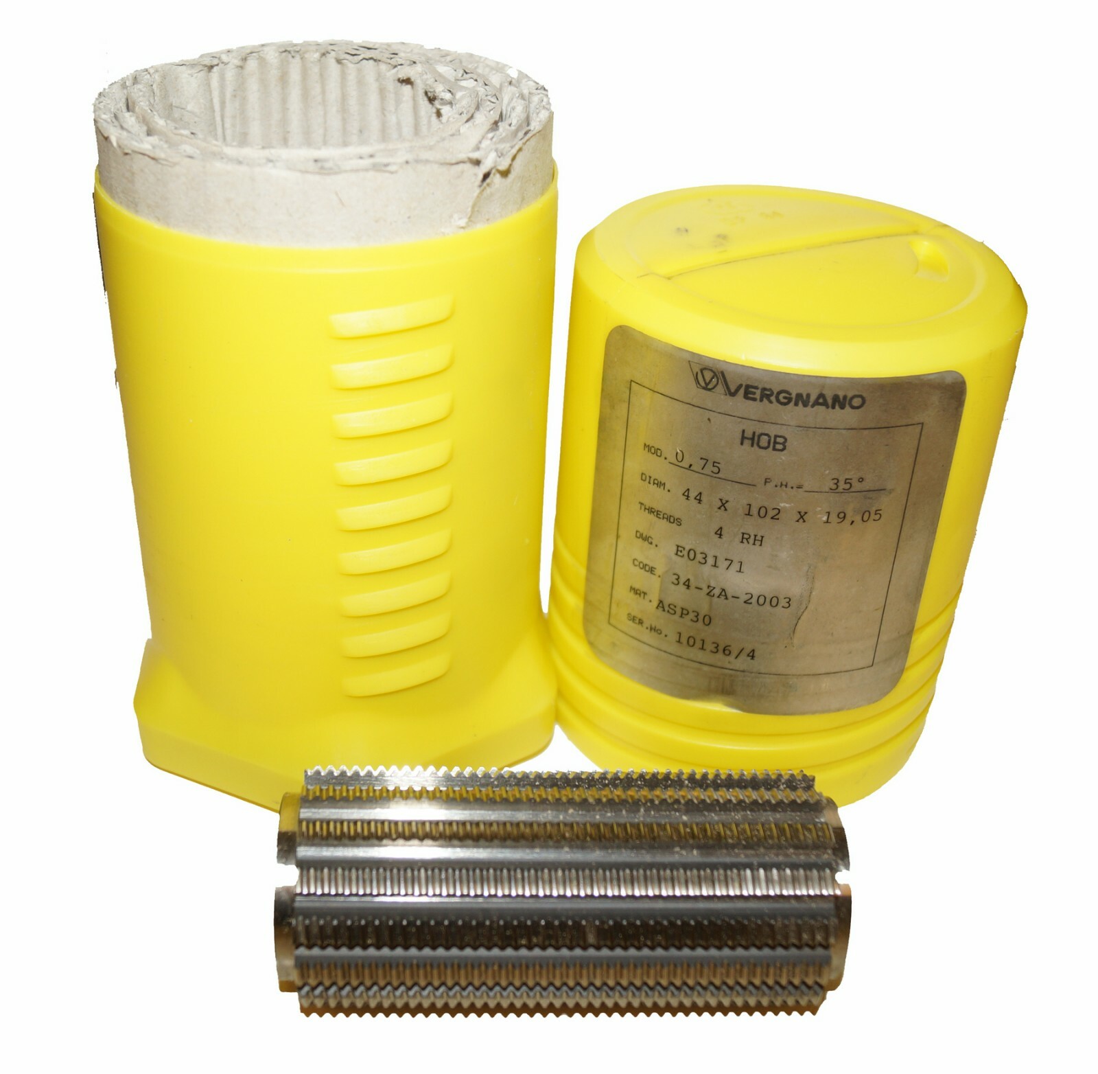 Vergnano Gear Cutter Hob 34ZA 4 Thread RH .75 Mod. 35 Deg P | eBay