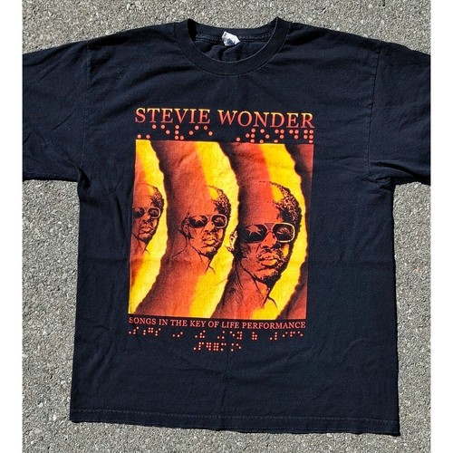 Stevie Wonder Tour AAA Alstyle Short Sleeve Black All Size Shirt QQ1207 ...