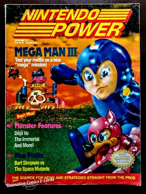 Nintendo Power Mega Man 3, poster, The Immortal,Deja Vu,Gremlins II ...