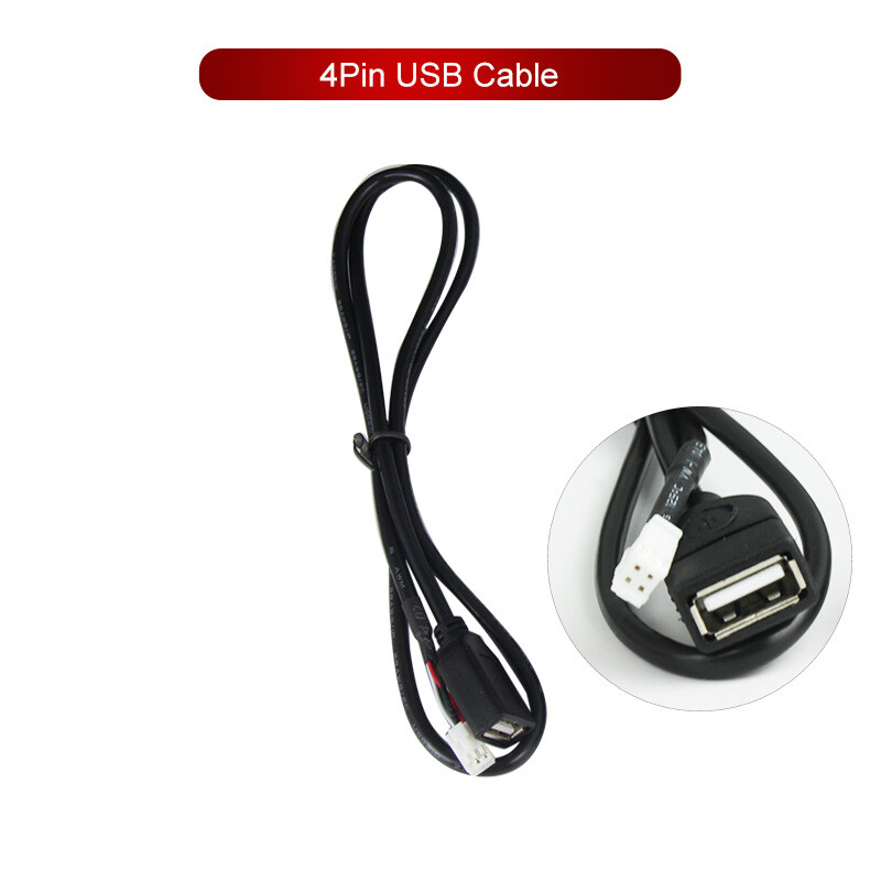 4Pin USB Cable Adaptor For Android Car Radio Stereo USB Cable Connector ...