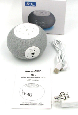 Reacher Auto-Dimmable Sound Machine Alarm Clock with Night Light 20 ...