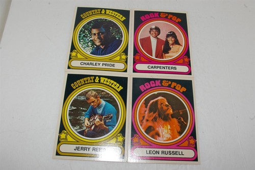Lot of 4 Hitmakers Inc. 1972 Music Cards Charley Pride & More PLEASE ...