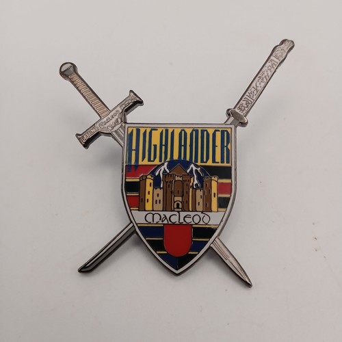 Highlander TV Series Macleod Pin Cross Swords & Shield Metal Promo ...