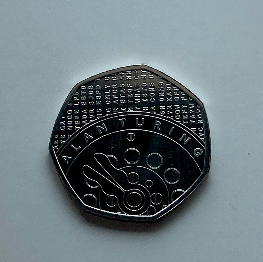 2022 Alan Turing 50p Coin Rare Fifty Pence Coin | eBay UK