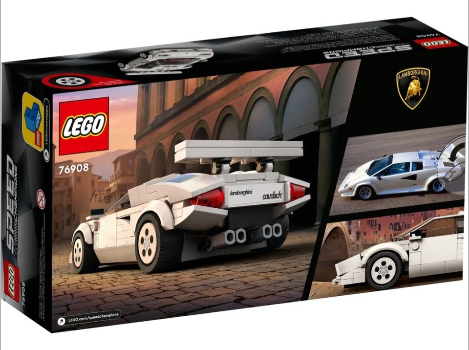76908 LEGO Speed Champions Lamborghini Countach Sports Race Car Brand ...