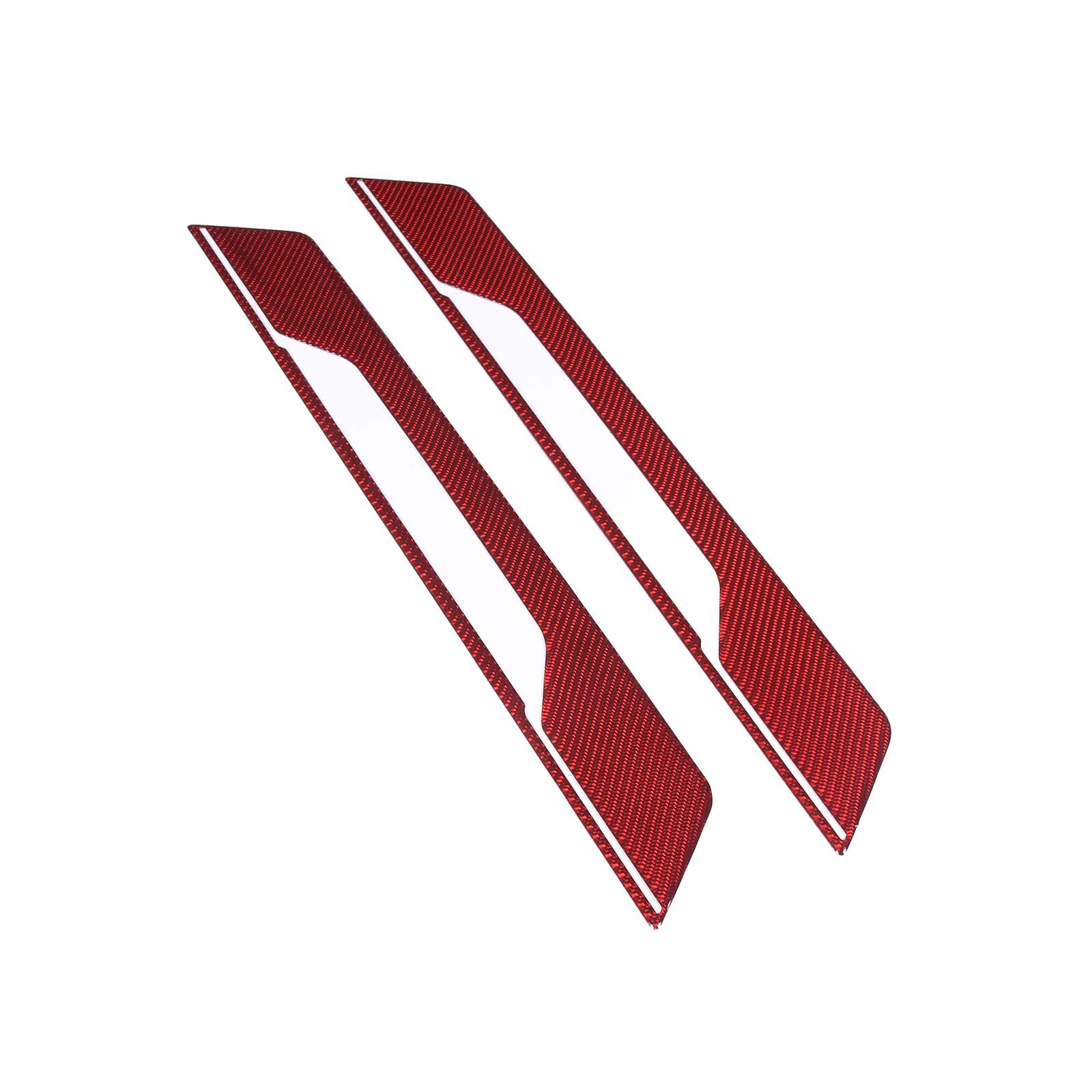 Red Carbon Fiber interior Door Sill Trim Sticker Set Fits Corvette C8 ...