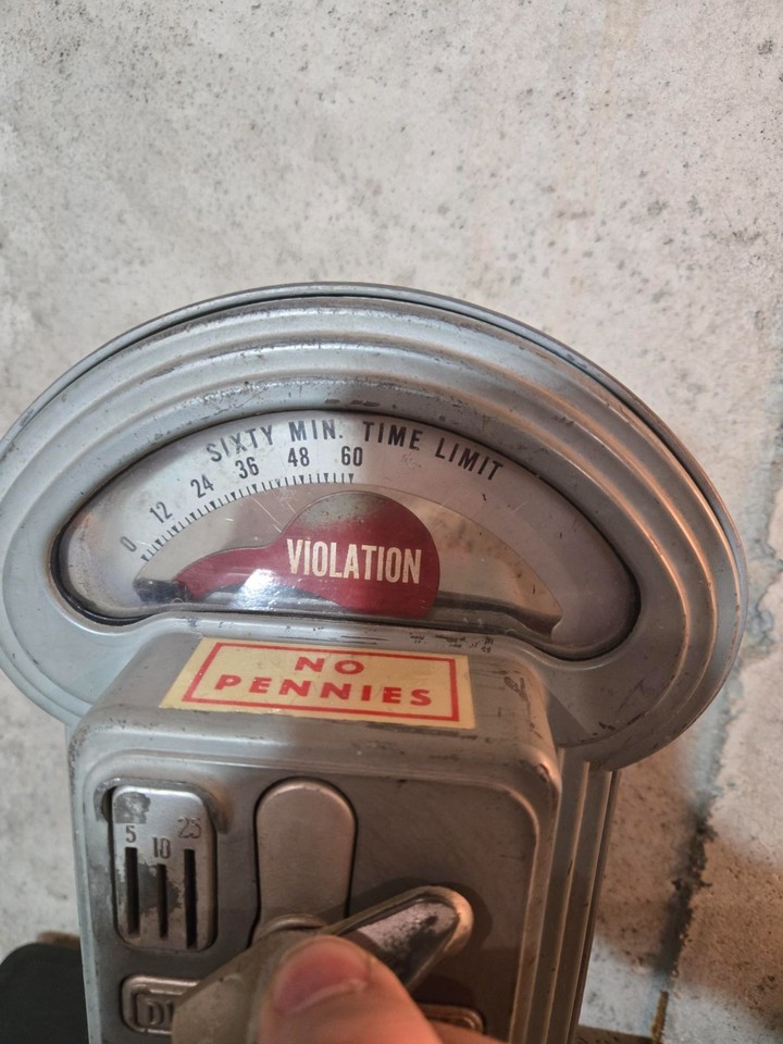 Vintage Duncan Miller Parking Meter 5, 10, 25 Cent. Missing back | eBay