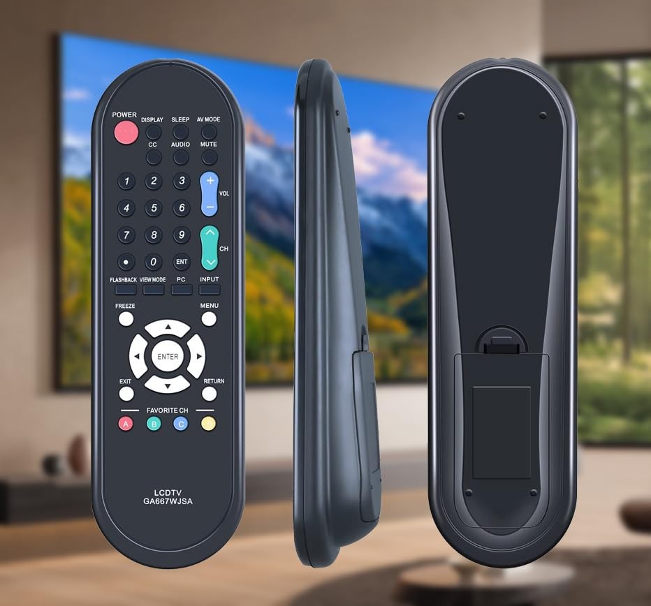 Replacement Remote Control for Sharp Aquos LCD TV LC-C4067UN Black ...